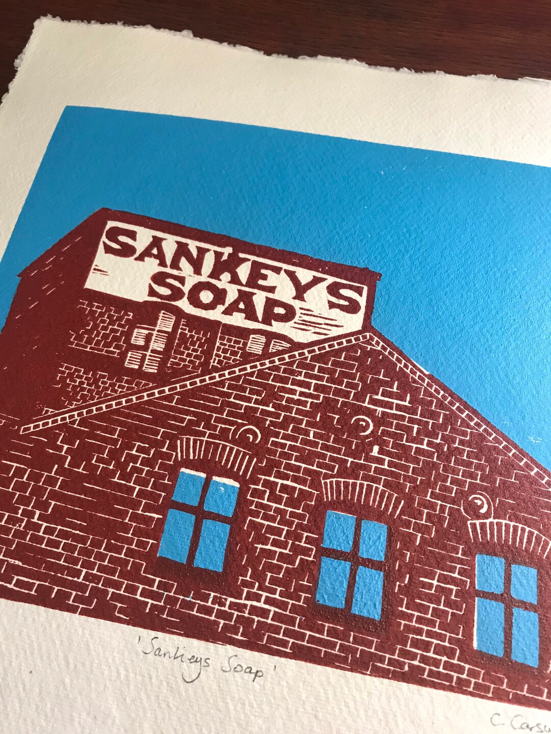 Sankeys Soap 90s Manchester Club Northern Art A3 Handprinted Linoprint ...