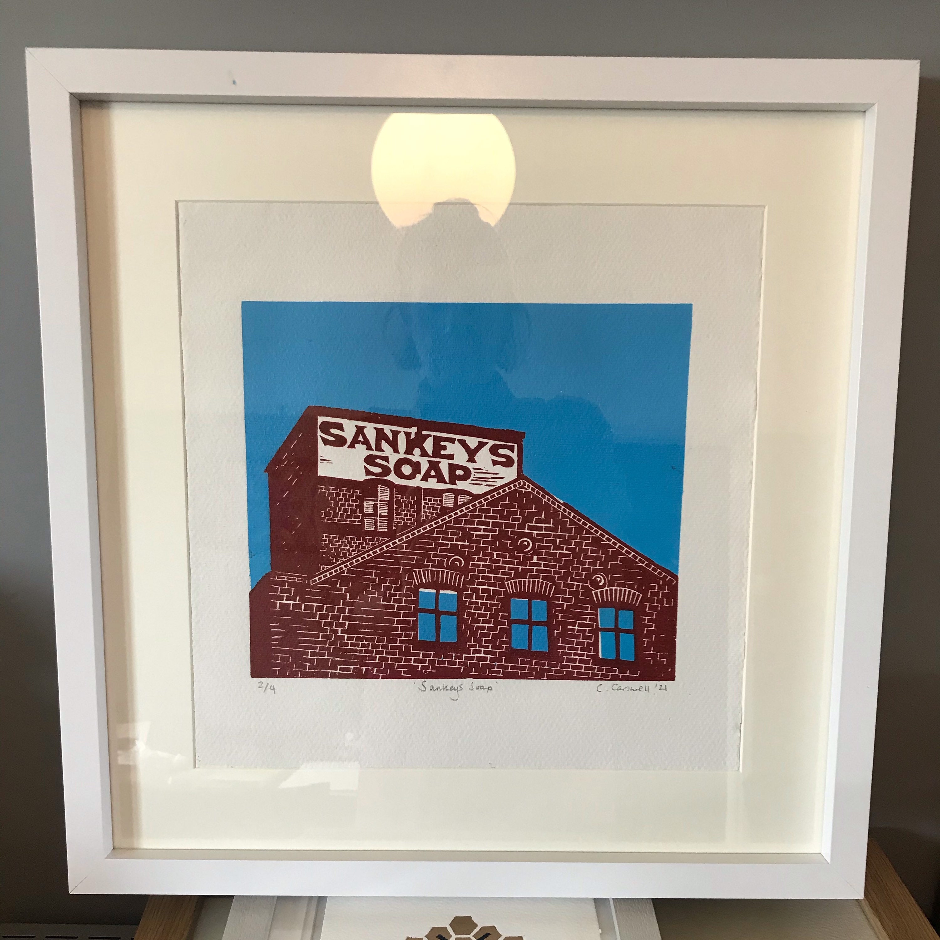 Sankeys Soap 90s Manchester Club Northern Art A3 Handprinted Linoprint ...