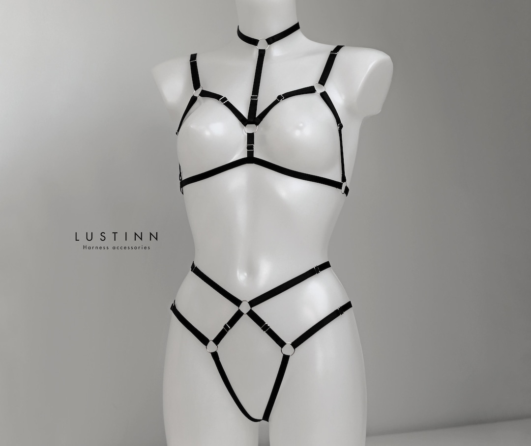 Strappy Lingerie Set SIERRA - Etsy