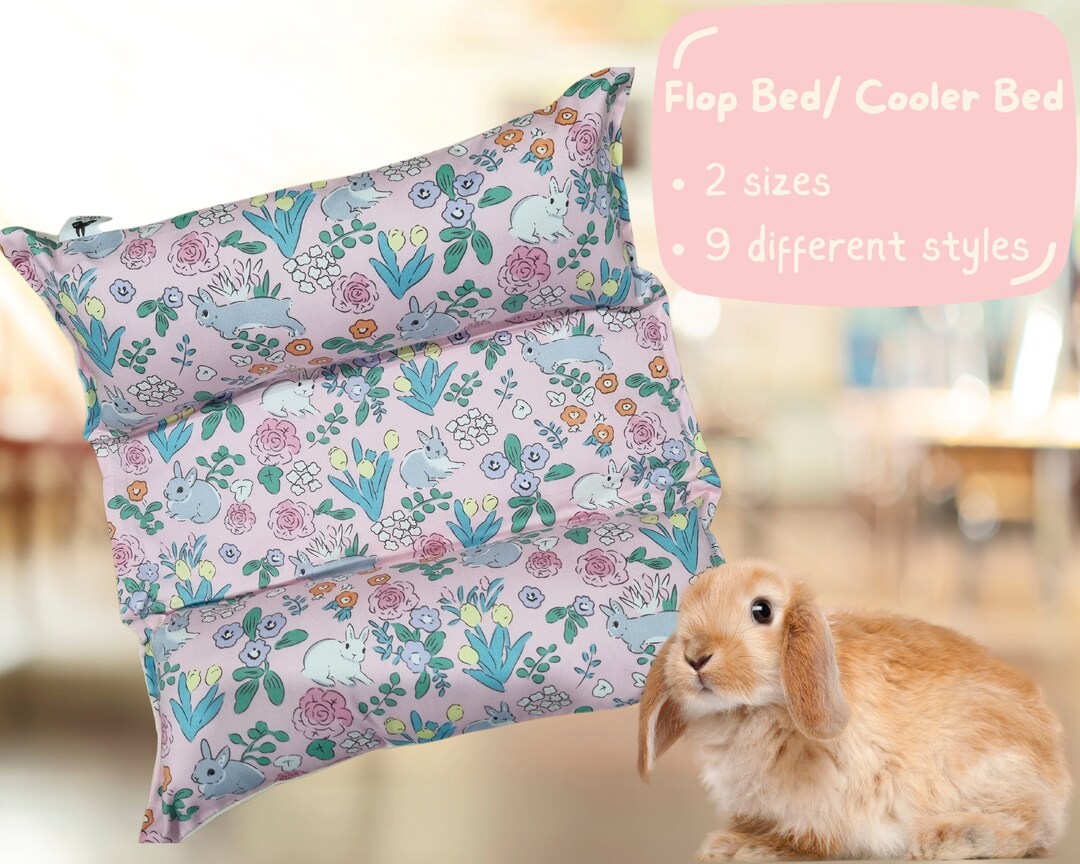 Zipped Pink Garden Bunny Rabbit Lounger Pillow Bed/ Cool Bed/ Rabbit ...