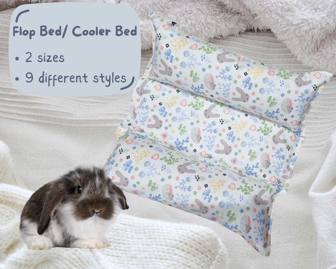 Zipped Spring Garden Bunny Rabbit Lounger Pillow Bed/ Cool Bed/ Rabbit ...