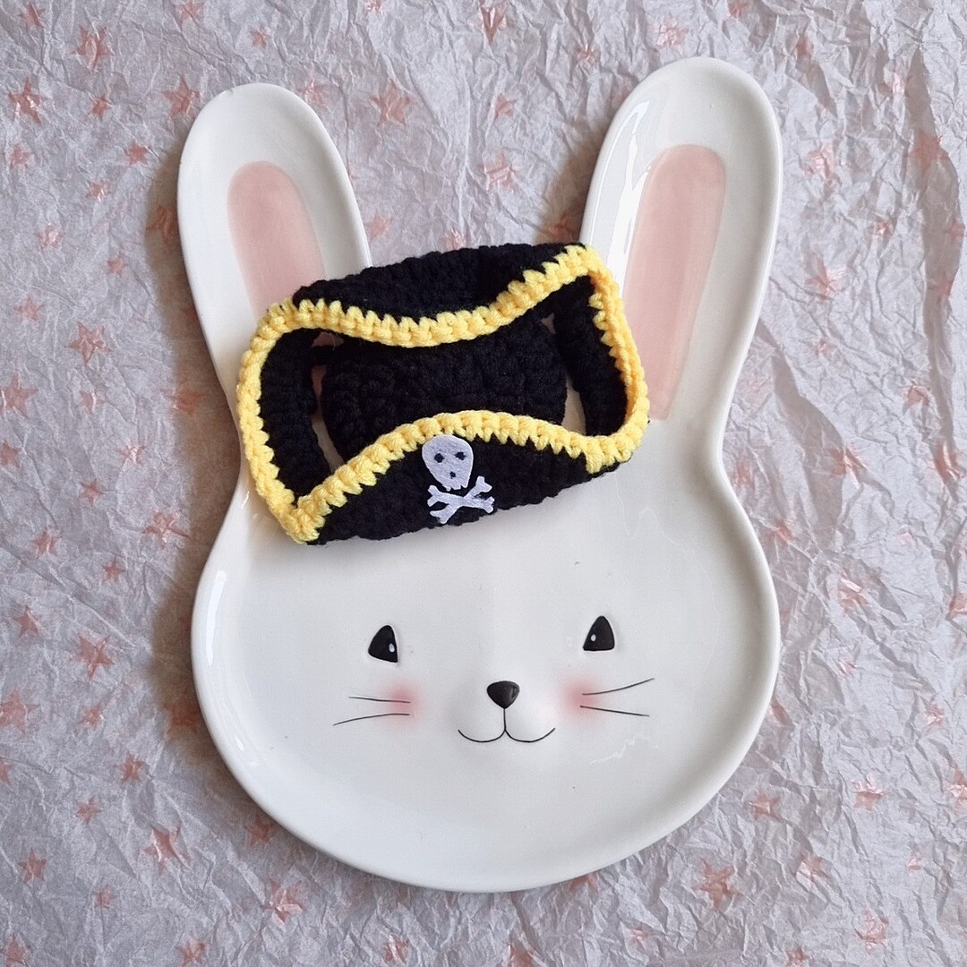Handmade Cute Little Pirate Rabbit Bunny Hat, Halloween Costumes ...
