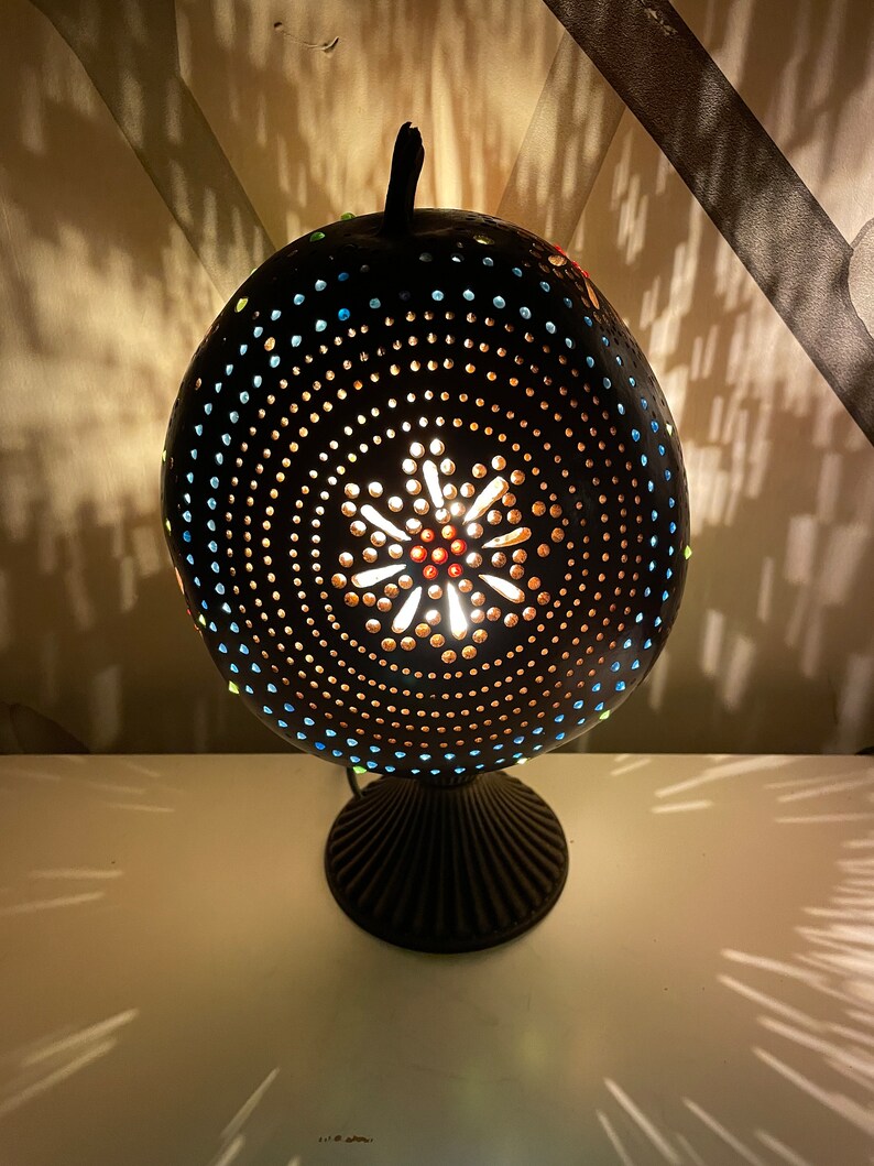 Gourd Lamp - Light Object - Lamp Shade - Night Lamp - FLOWERS (1) - Etsy