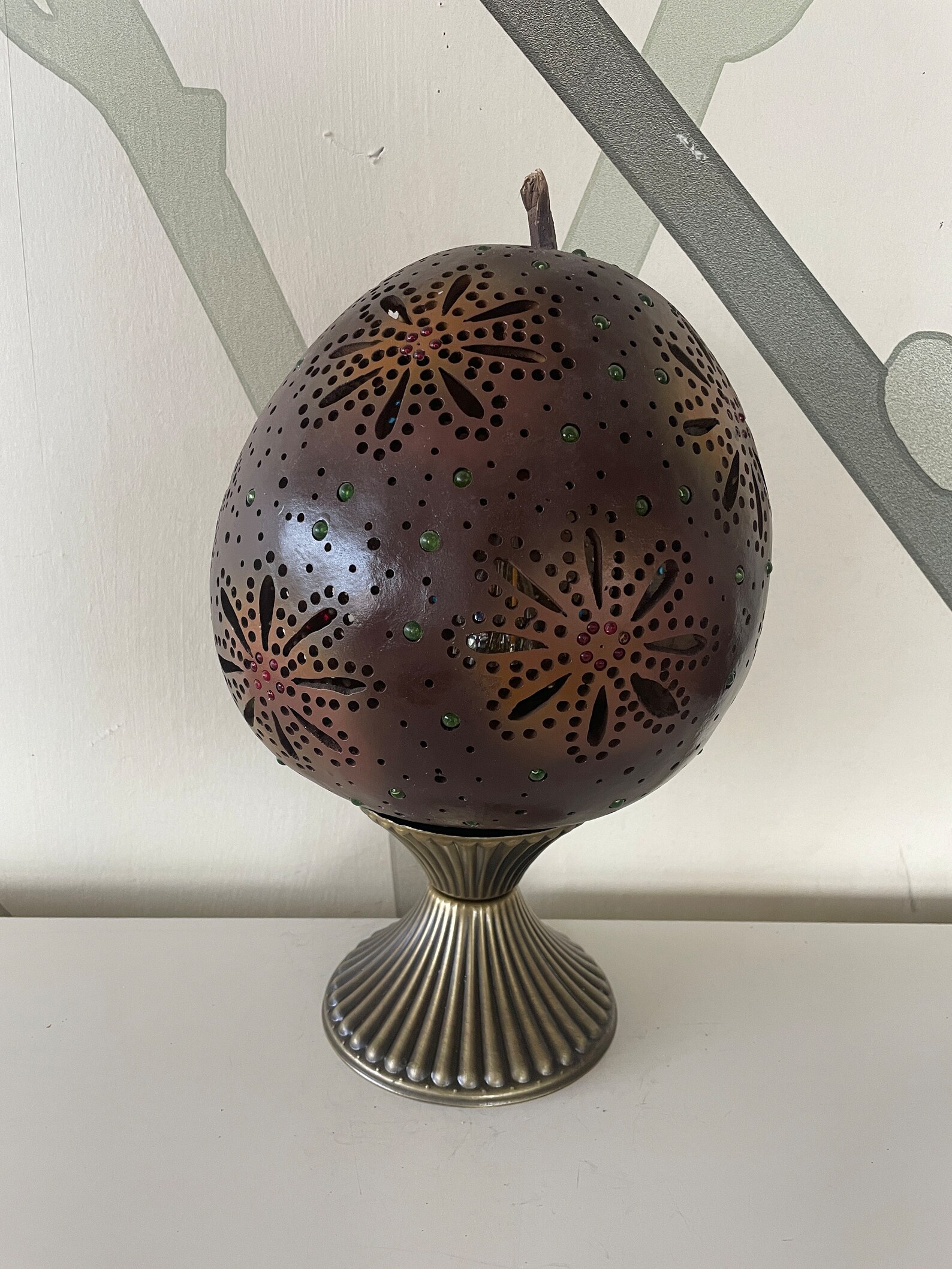 Gourd Lamp - Light Object - Lamp Shade - Night Lamp - FLOWERS (1) - Etsy