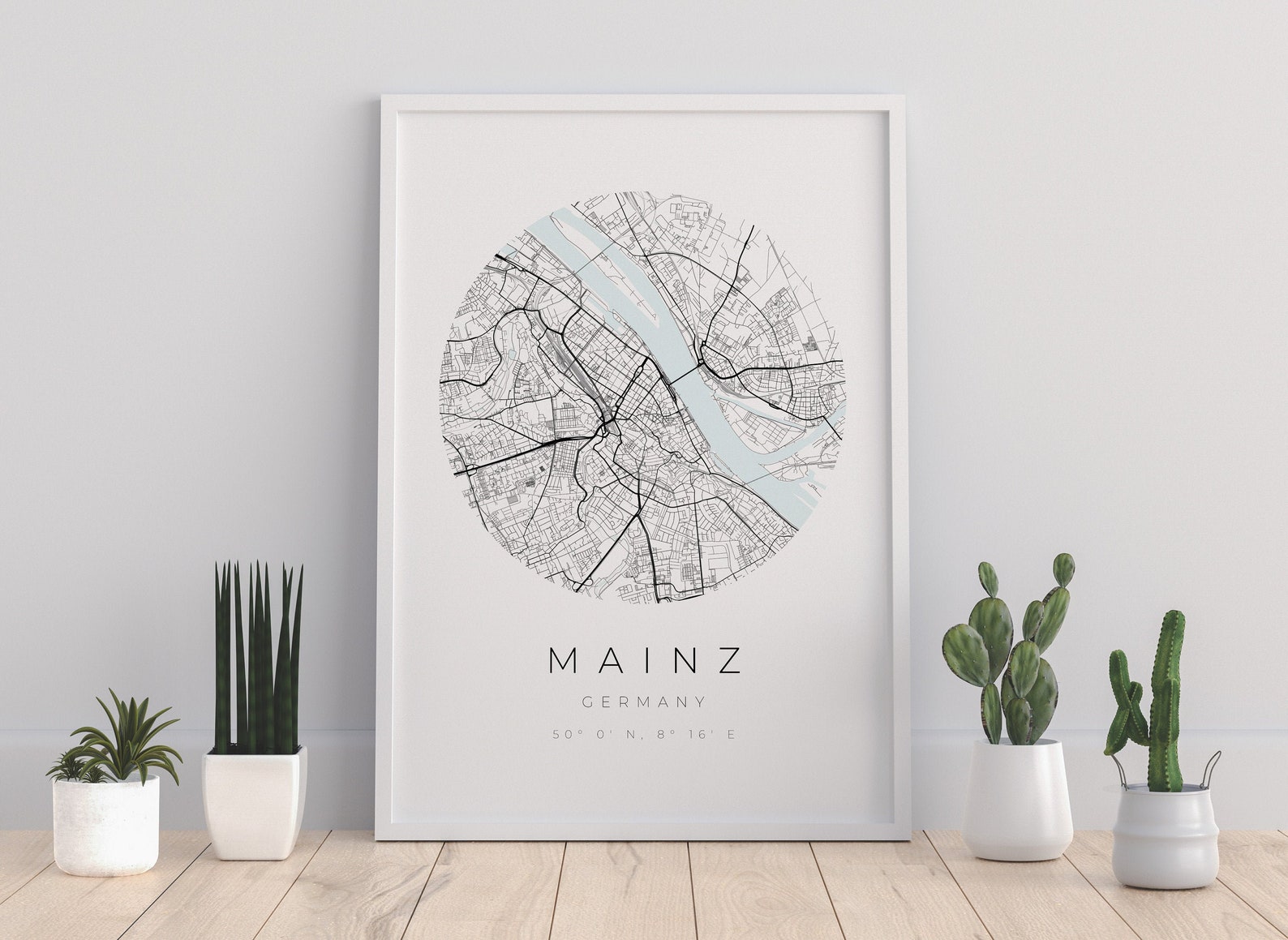 Mainz Map Poster Mainz Map Print Mainz Poster Mainz | Etsy