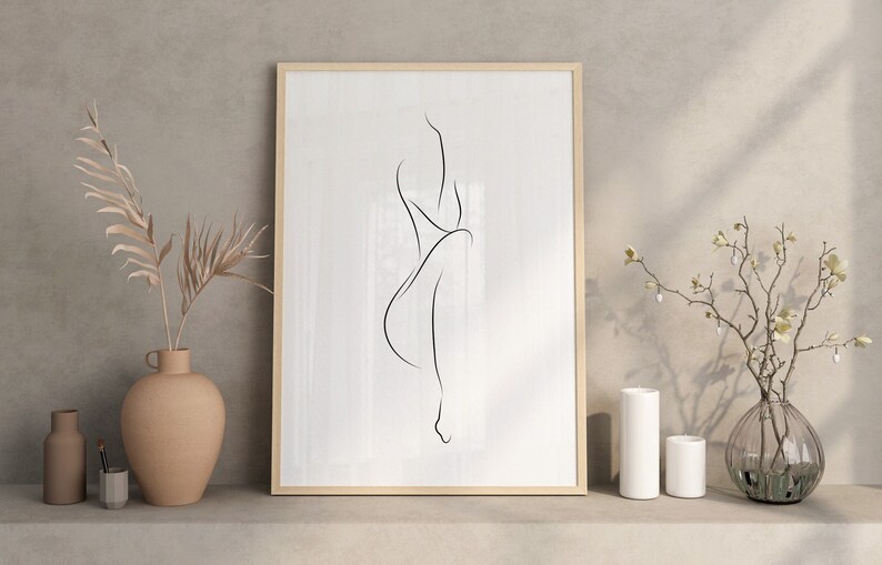 Woman One Line Drawing Poster Woman Body Art Eine Linie - Etsy.de