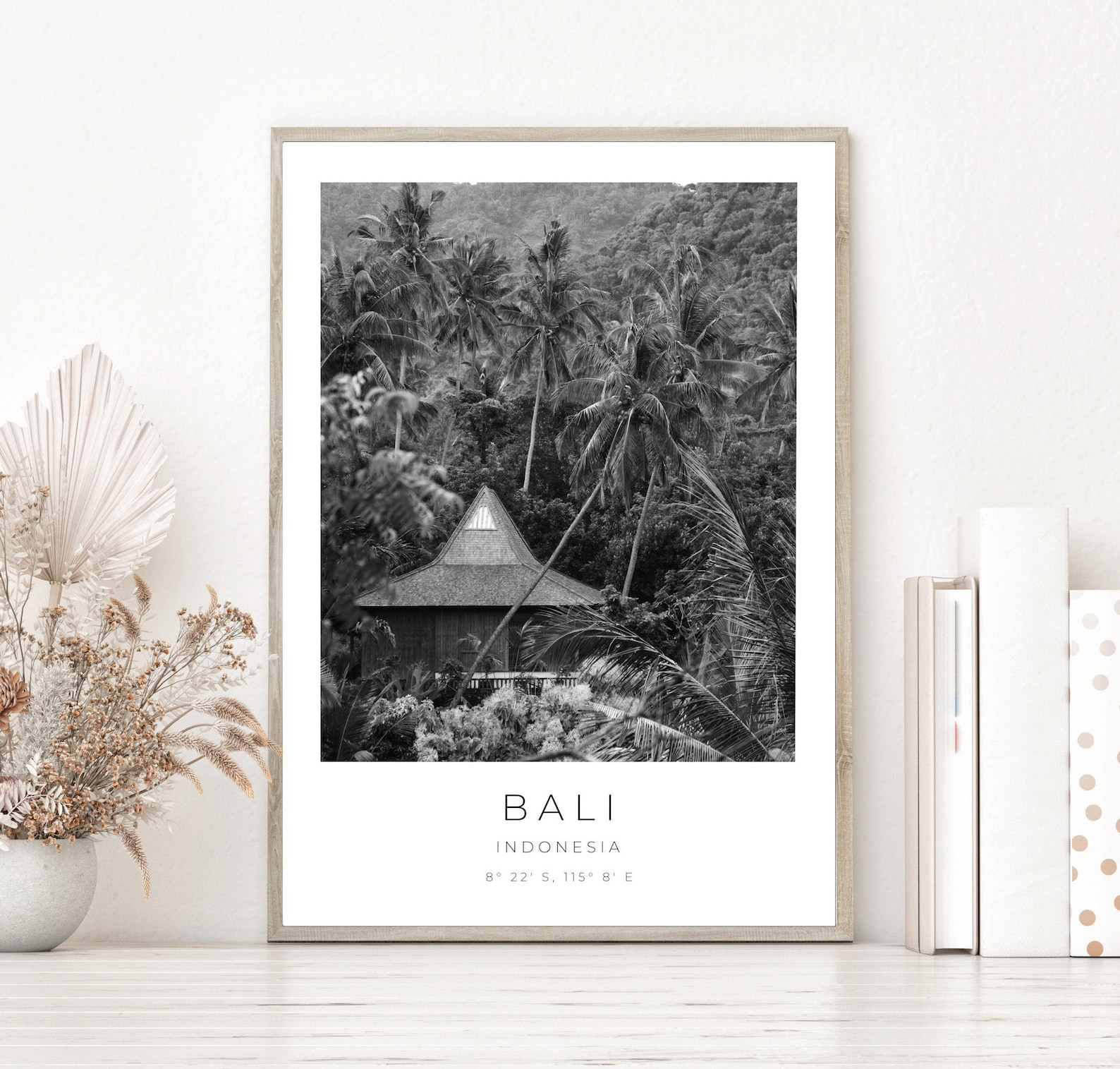 Bali Print Bali Poster Bali Wall Art Bali Coordinates Bali - Etsy