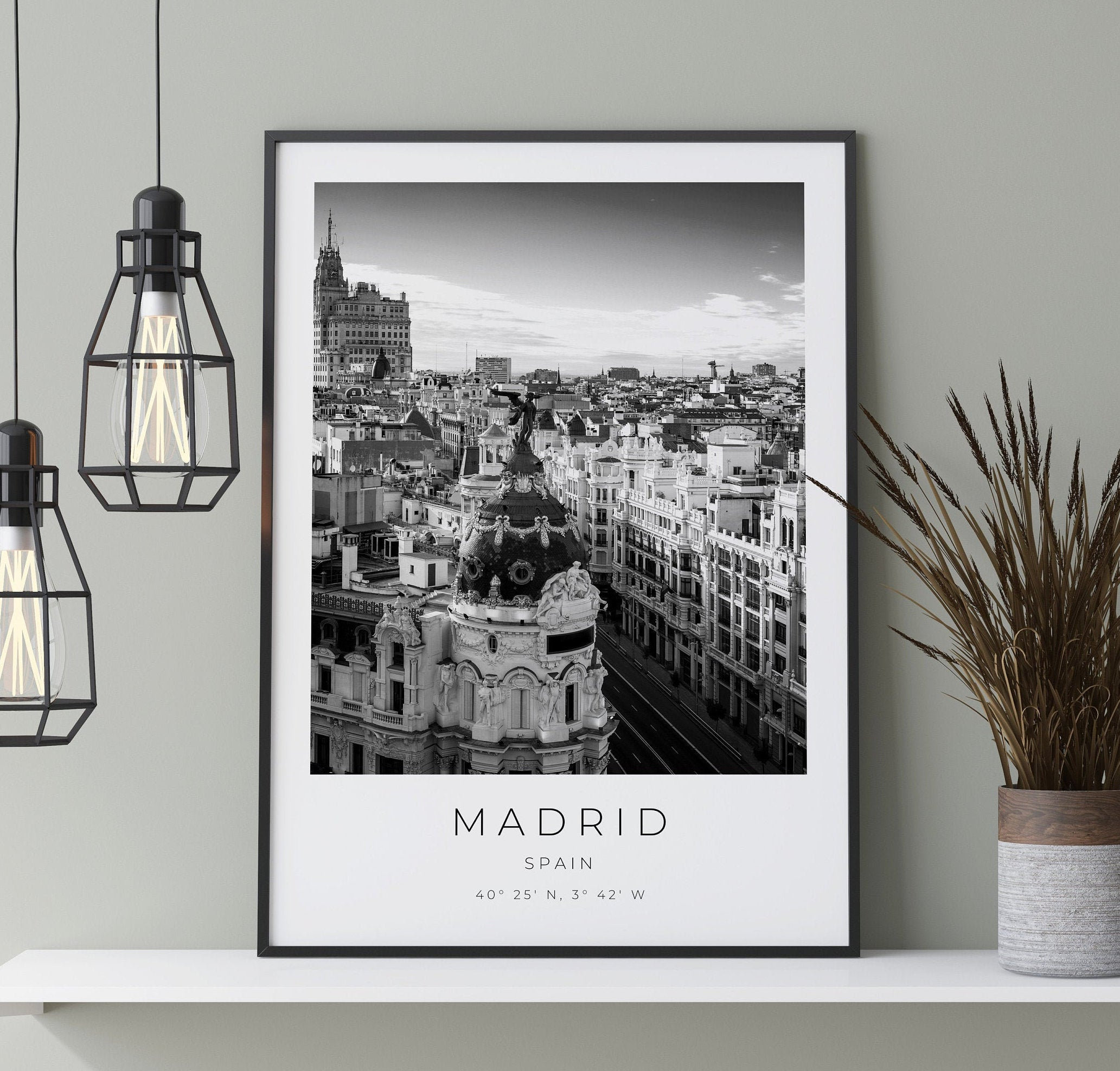Madrid Print Madrid Poster Madrid Wall Art Madrid | Etsy