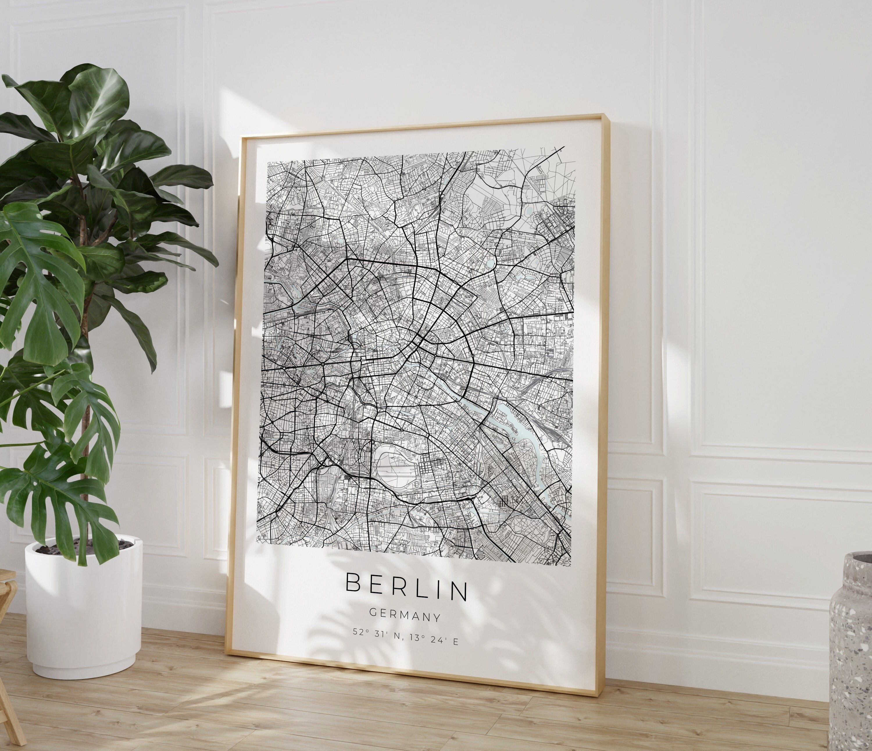 Berlin Map Print, Berlin Map Poster, Berlin Gift, Berlin Poster, Berlin ...