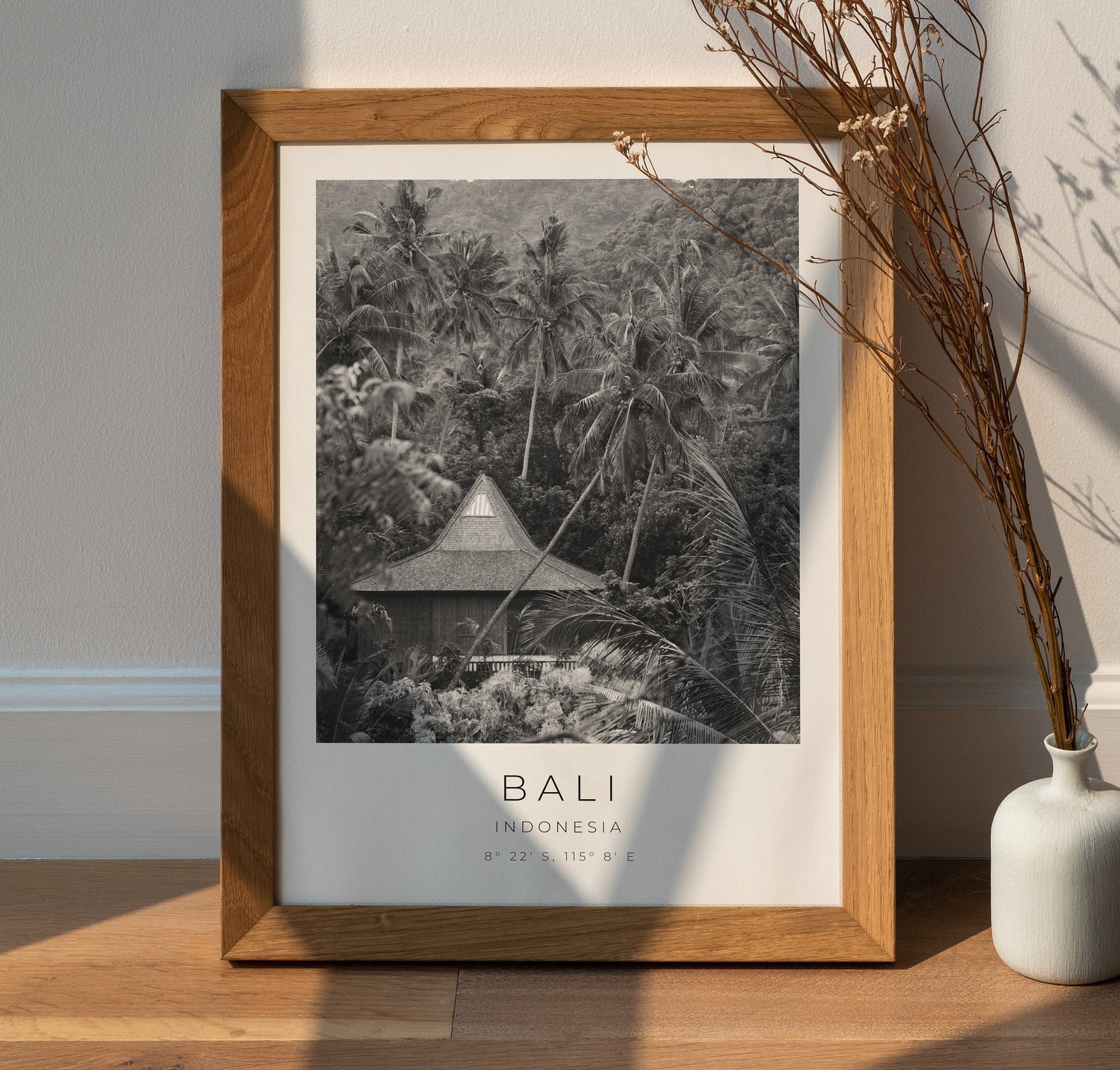 Bali Print Bali Poster Bali Wall Art Bali Coordinates Bali - Etsy