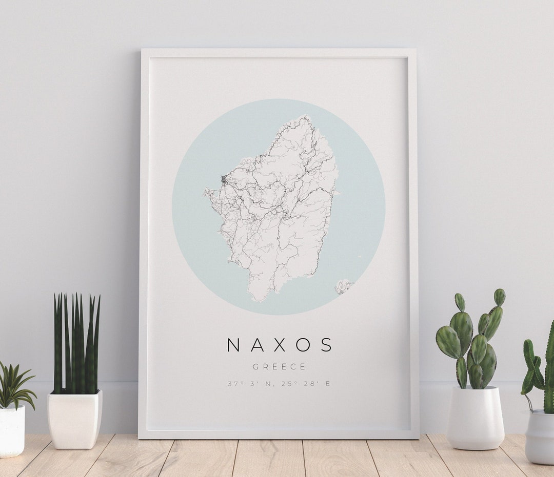 Naxos Map Poster, Naxos Minimalist, Naxos Photo, Naxos Poster, Naxos ...
