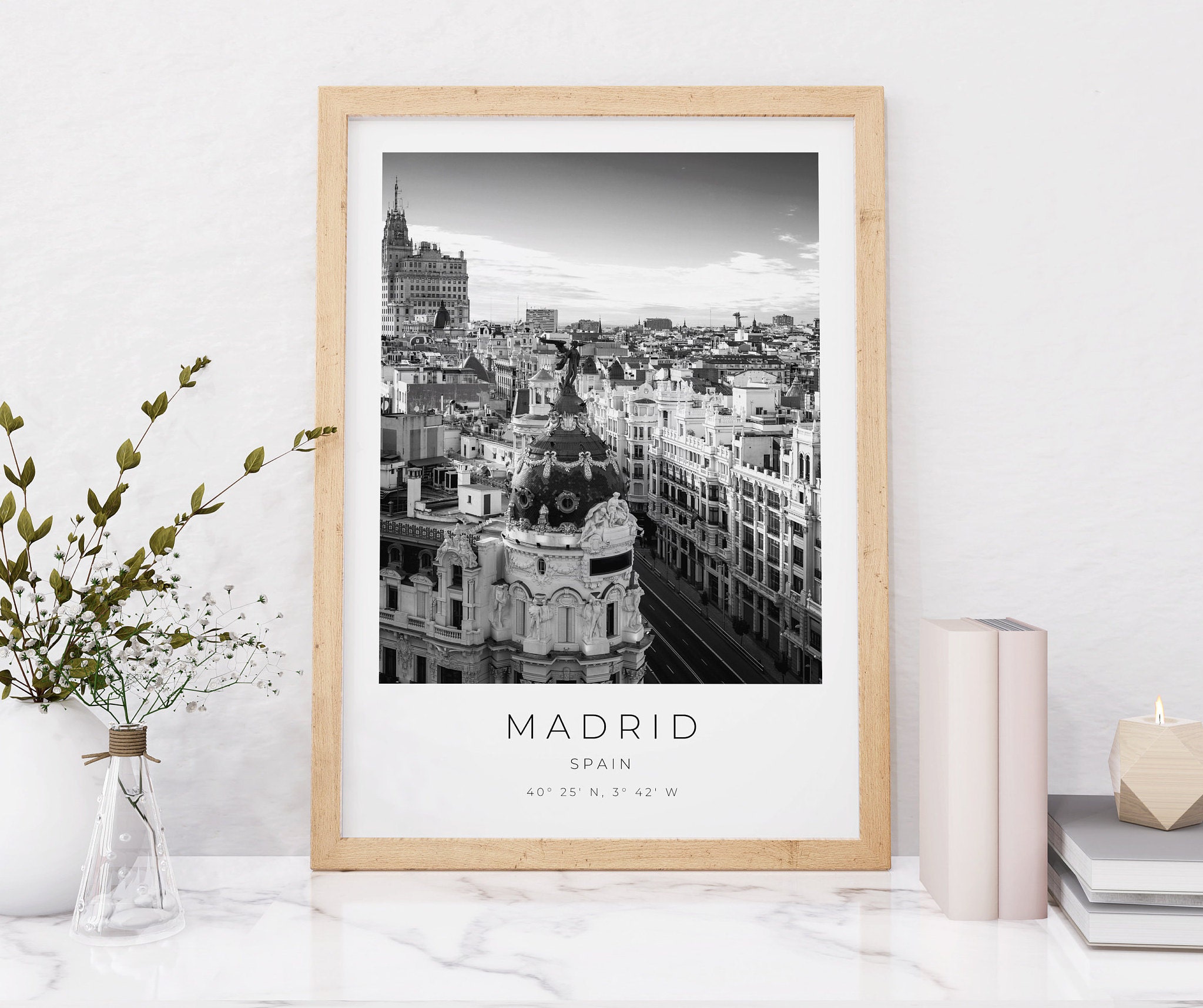Madrid Print Madrid Poster Madrid Wall Art Madrid | Etsy
