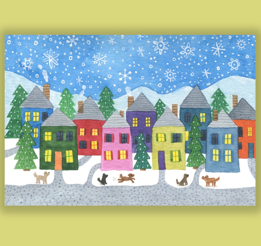 RAINBOW VILLAGE Charity Holiday Card Supporting the National Alliance ...