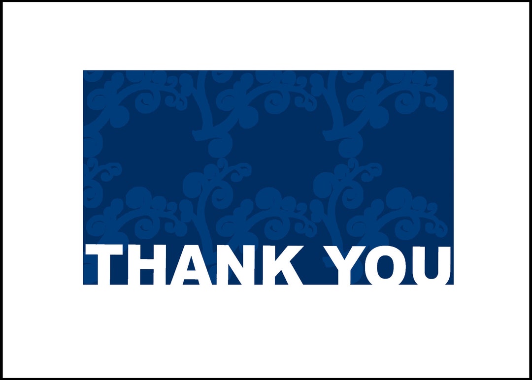 ROYAL THANKS Blank Thank You Note Supporting Ecohealth - Etsy