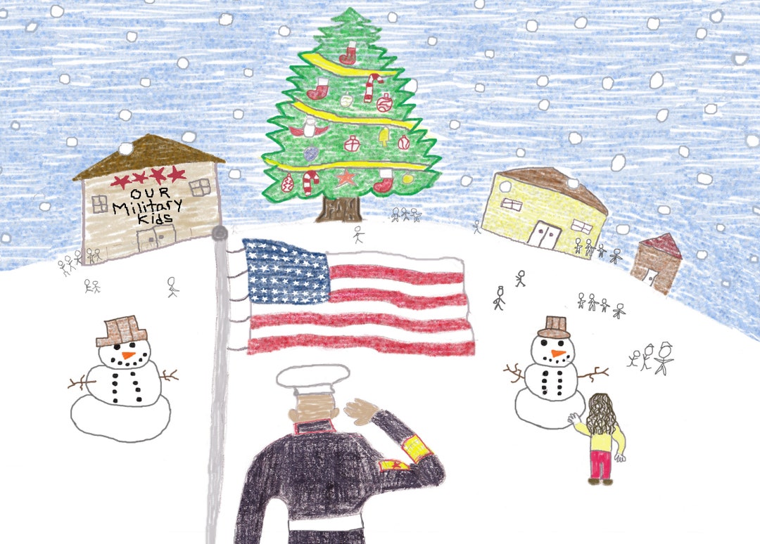 HOLIDAY SALUTE Charity Holiday Card Supporting Our Military Kids (10 ...