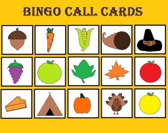 Thanksgiving 4x4 Bingo Printable Pdfs Contain Everything You - Etsy