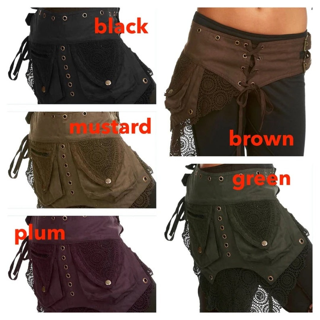 STEAMPUNK Utility Belt, Junk Gypsy, Pocket BELT, Hip Pack, Waist Pack ...