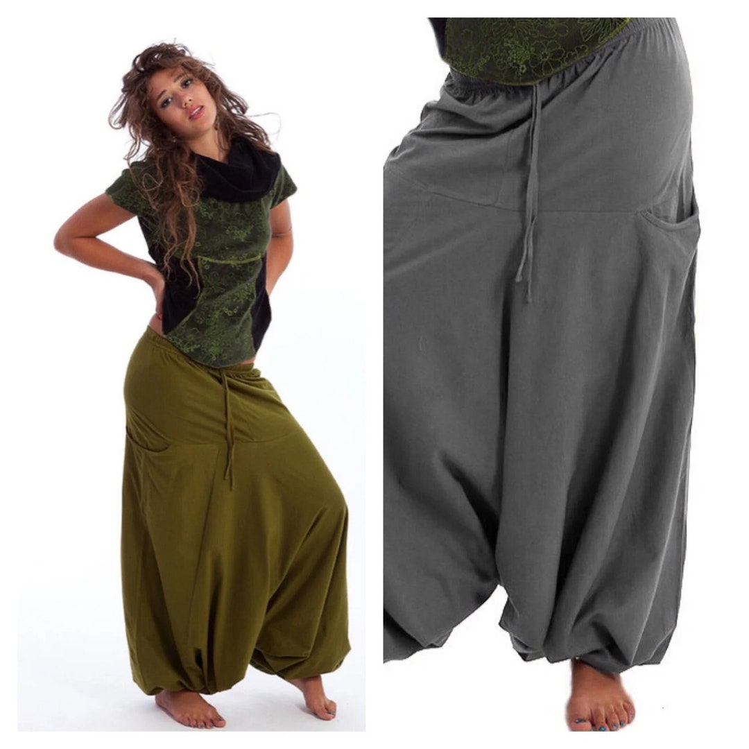 HAREM Pants, ASSORTED COLOURS Unisex Alibaba Pants, Yoga Trousers ...