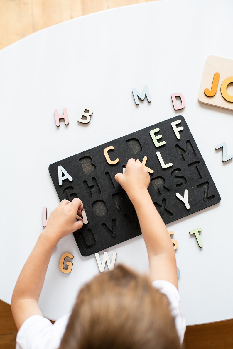 Alphabet Letters Puzzle English Alphabet Studying Letters - Etsy