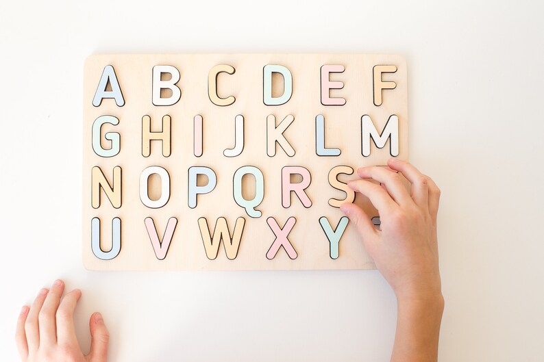 Alphabet Letters Puzzle English Alphabet Studying Letters - Etsy UK