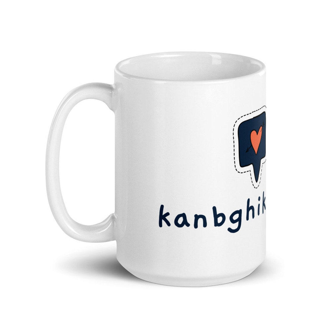 Kanbghik, I Love You in Moroccan Arabic Dialect, Simple Love Mug - Etsy