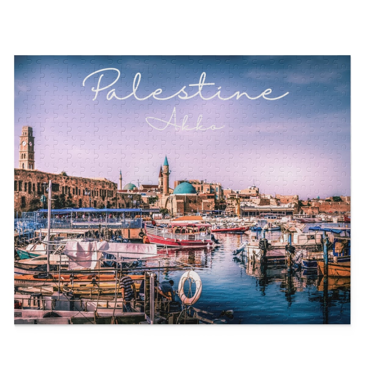Palestine, Akko, Photography, Sea View, Family Fun Colorful Jigsaw ...