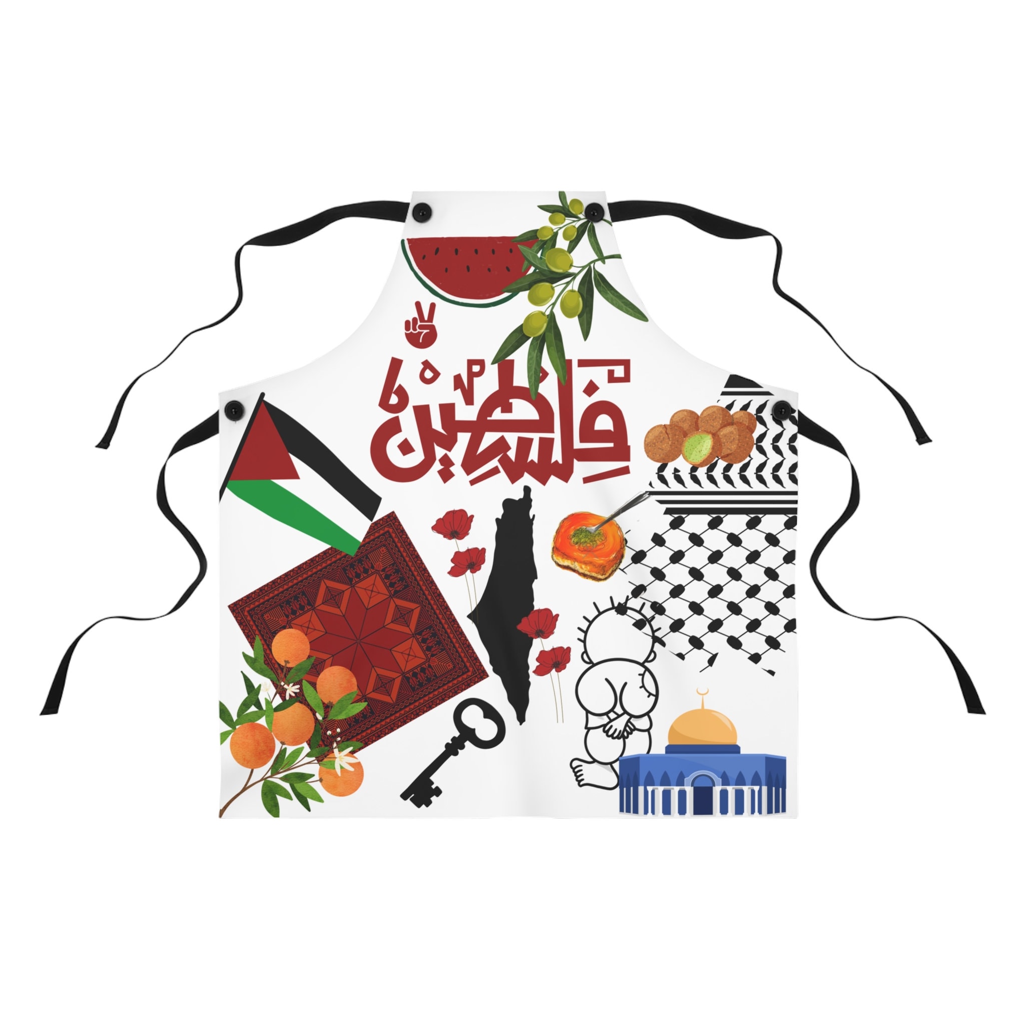 Palestine, Palestinian Heritage & Culture, Doodle Hand Drawn Colorful ...