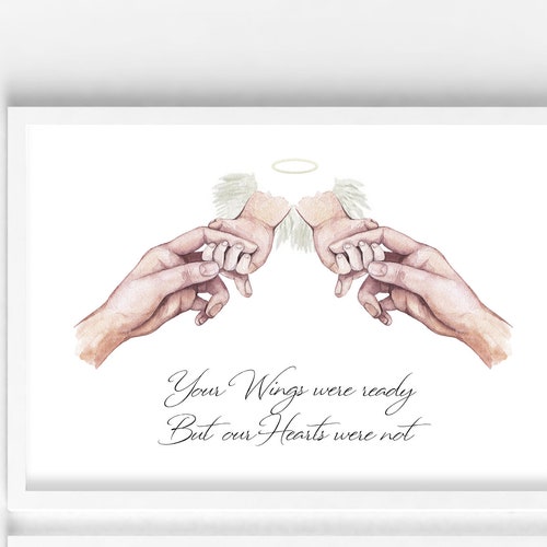Angel Baby Memorial Keepsake Print Infant Loss Stillbirth - Etsy