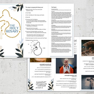 How to Say the Rosary Leaflet - Etsy