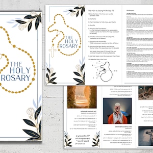 How to Say the Rosary Leaflet - Etsy