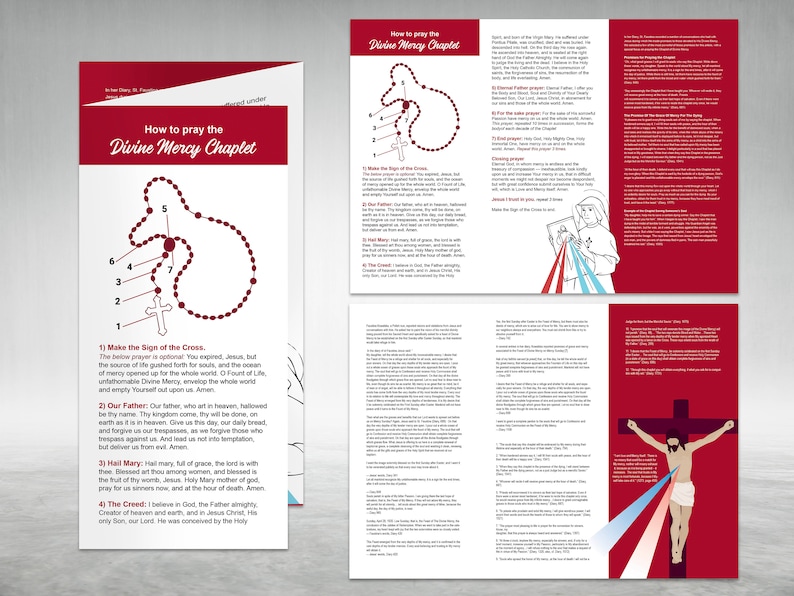 How to Pray the Divine Mercy Chaplet - Etsy