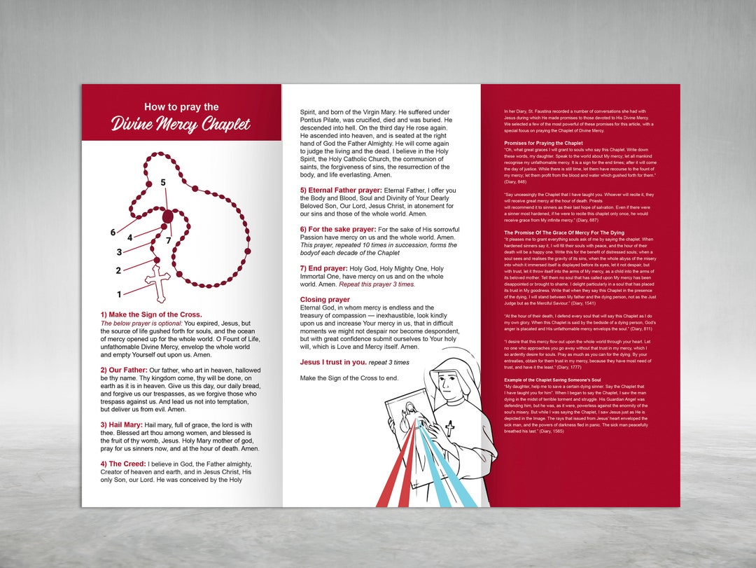 How to Pray the Divine Mercy Chaplet - Etsy