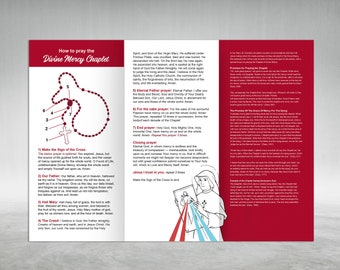 How to Pray the Divine Mercy Chaplet - Printable - Etsy