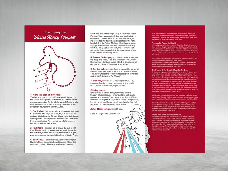 How to Pray the Divine Mercy Chaplet - Etsy