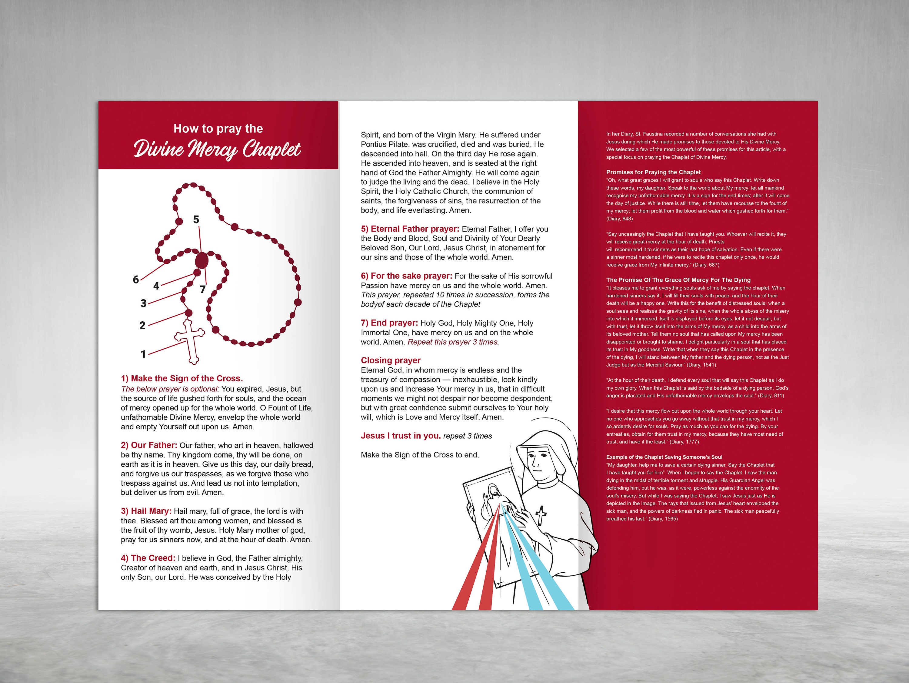 How to Pray the Divine Mercy Chaplet - Etsy