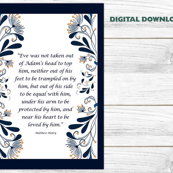 Buy When God Took Eve From Adam Poem - Etsy