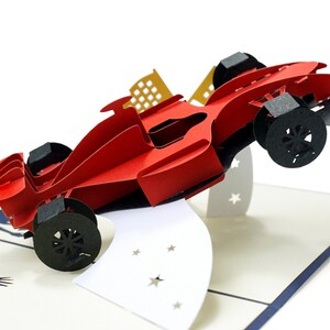Formula One Pop up Card, F1 Car Card, Father's Day Card, Race Car ...