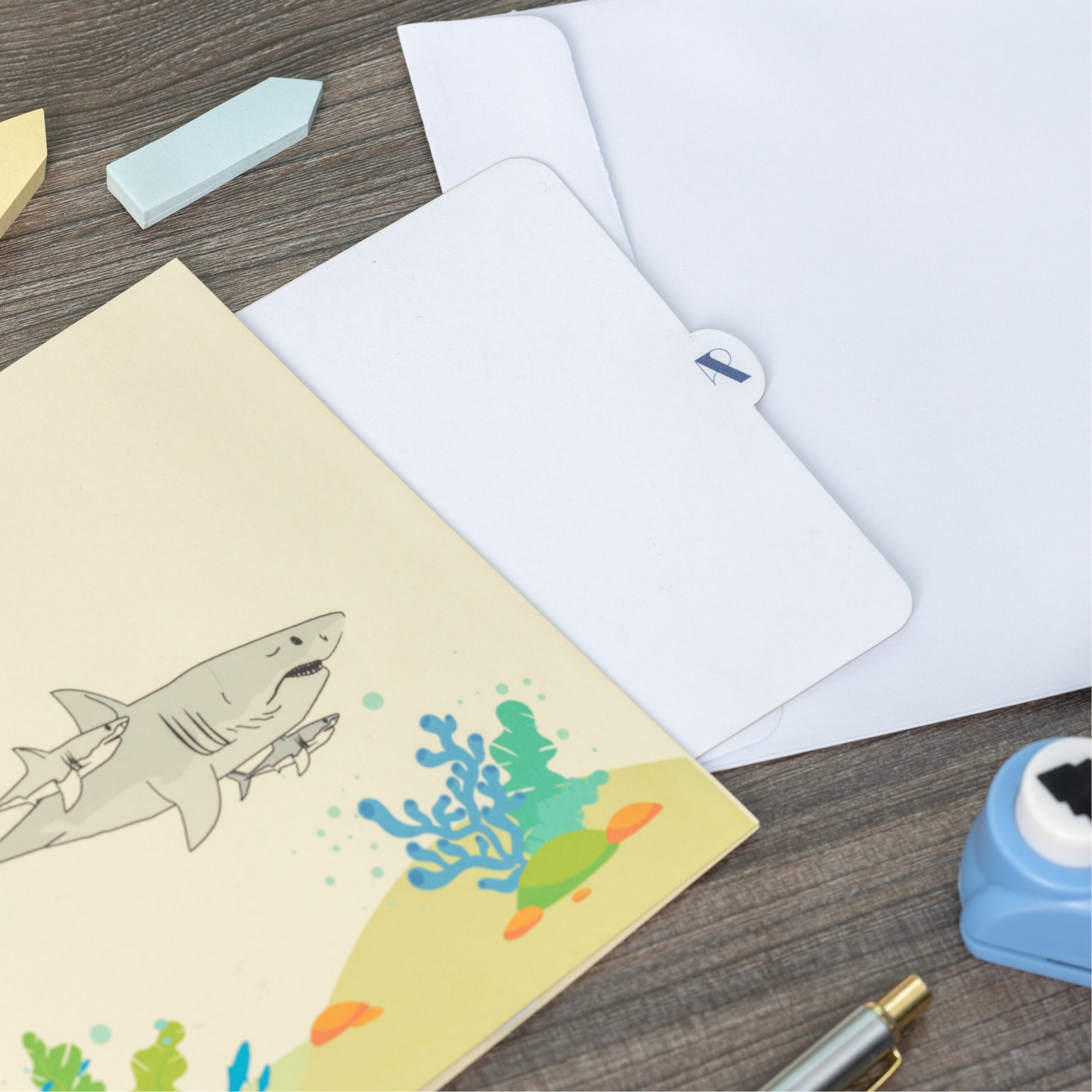 Shark Pop up Card, Blank Shark Card, Shark Birthday Card, Shark Gift ...