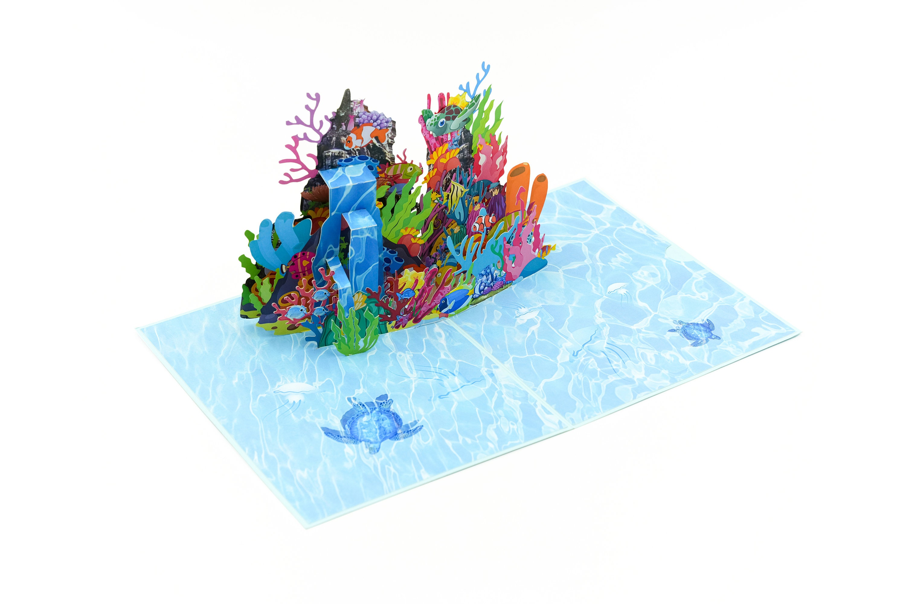 Aquarium Pop up Card: Handmade Ocean Birthday Card - Etsy