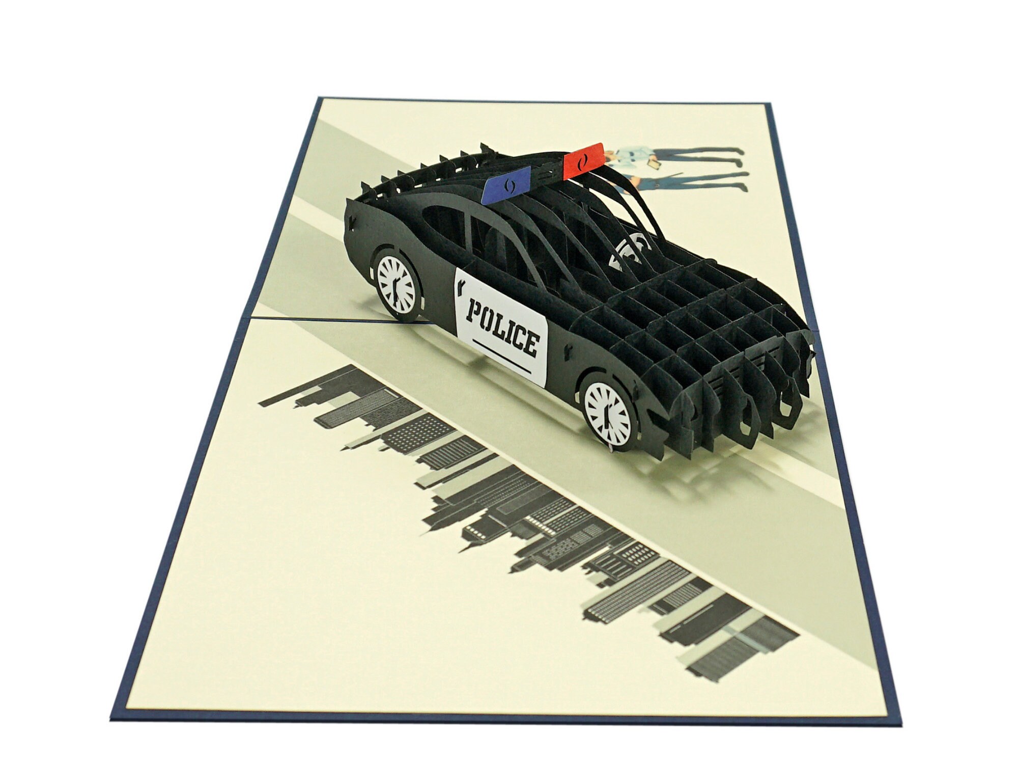 Police Car Pop up Card 6x6police Car Card Police Car - Etsy