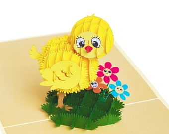 Chicken Pop up Card - Etsy