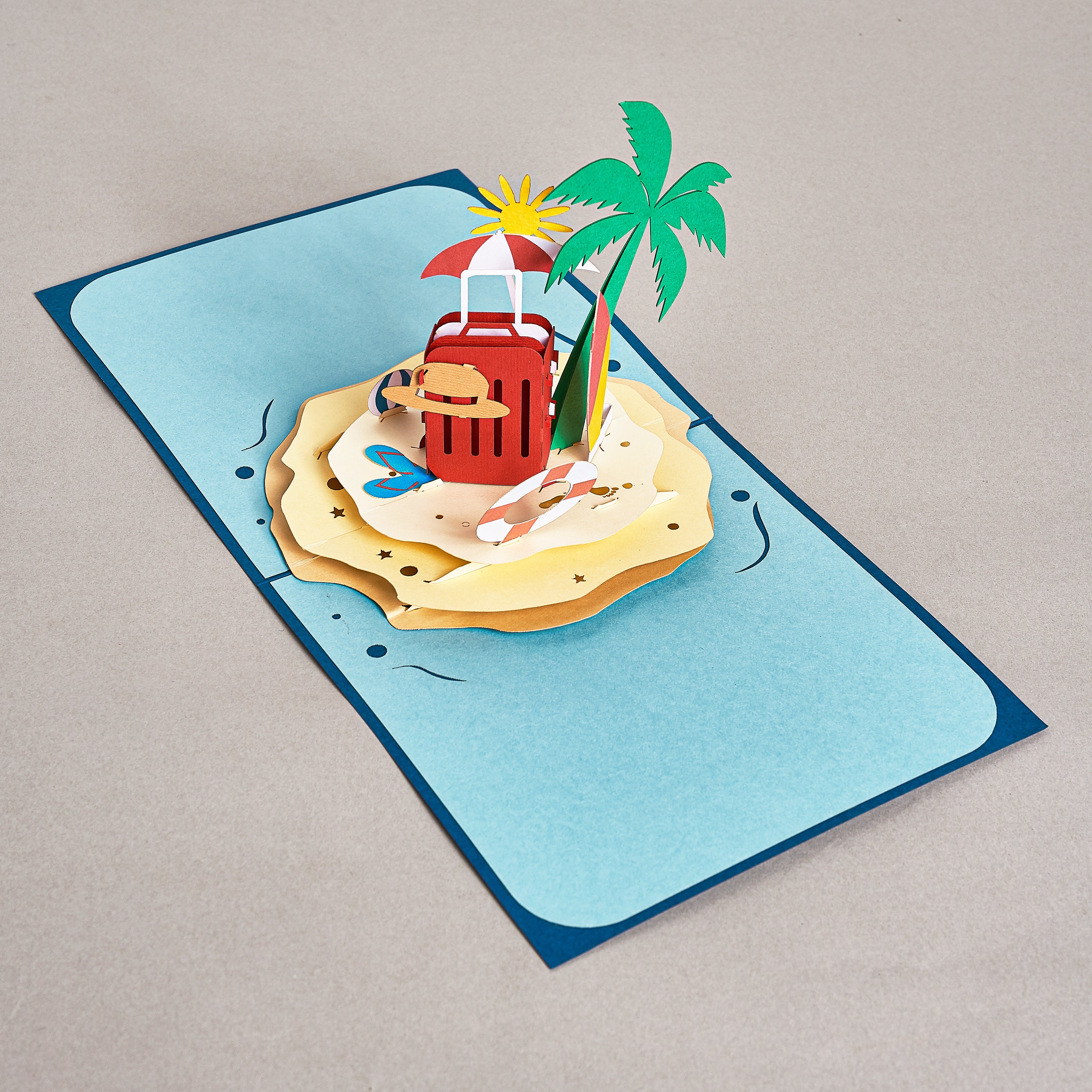 Summer Vacation Pop up Card, Ocean Pop up Card, Retirement Card for ...