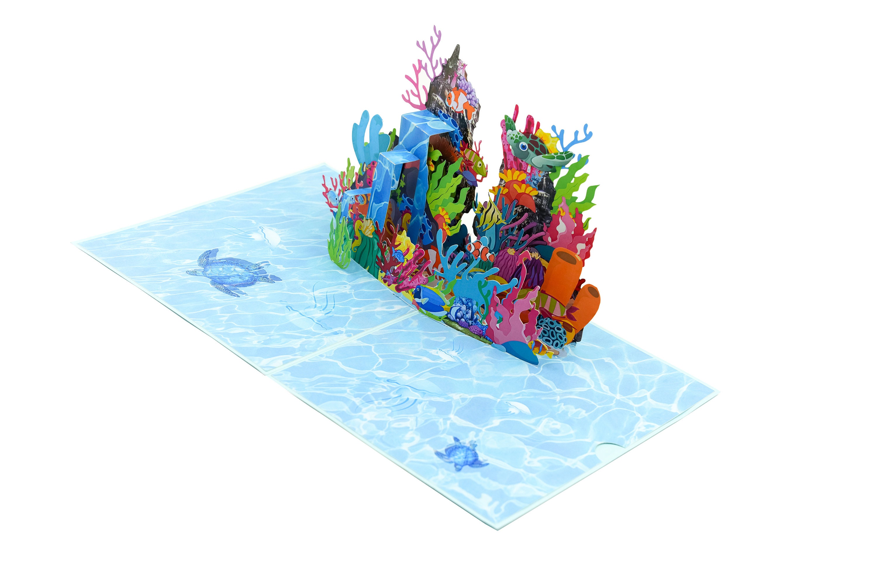 Aquarium Pop up Card: Handmade Ocean Birthday Card - Etsy
