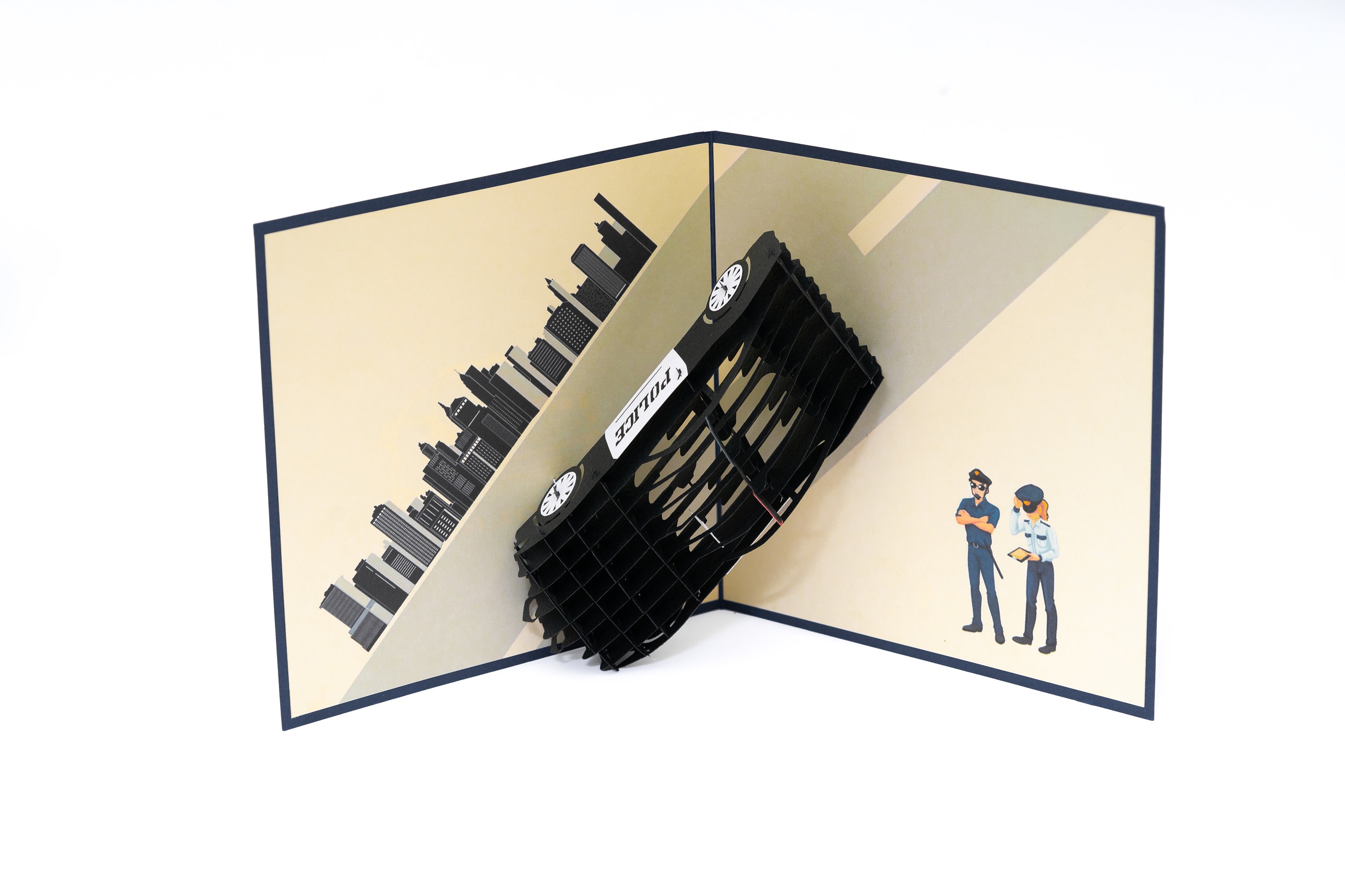 Police Car Pop up Card 6x6police Car Card Police Car - Etsy