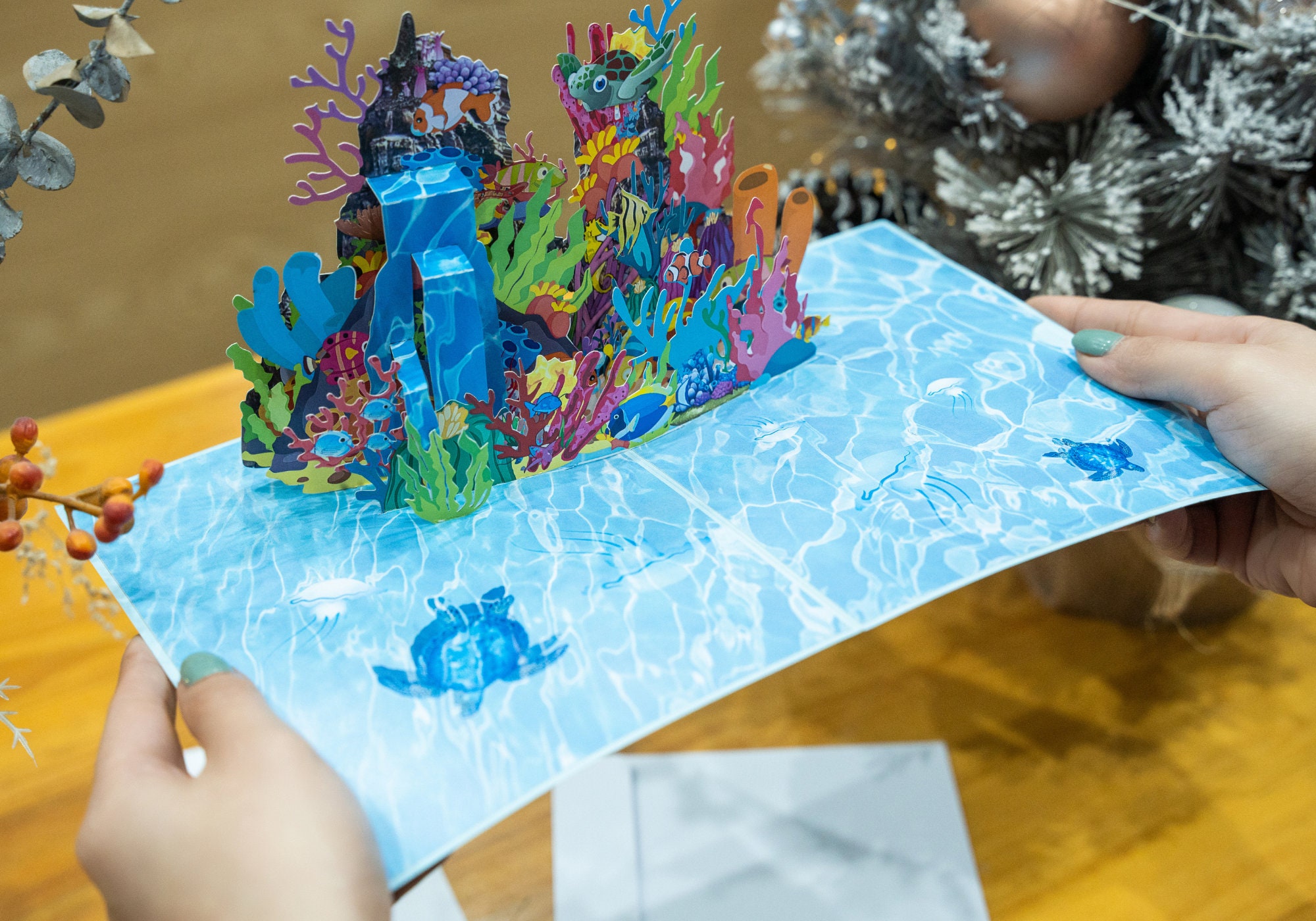 Aquarium Pop up Card: Handmade Ocean Birthday Card - Etsy