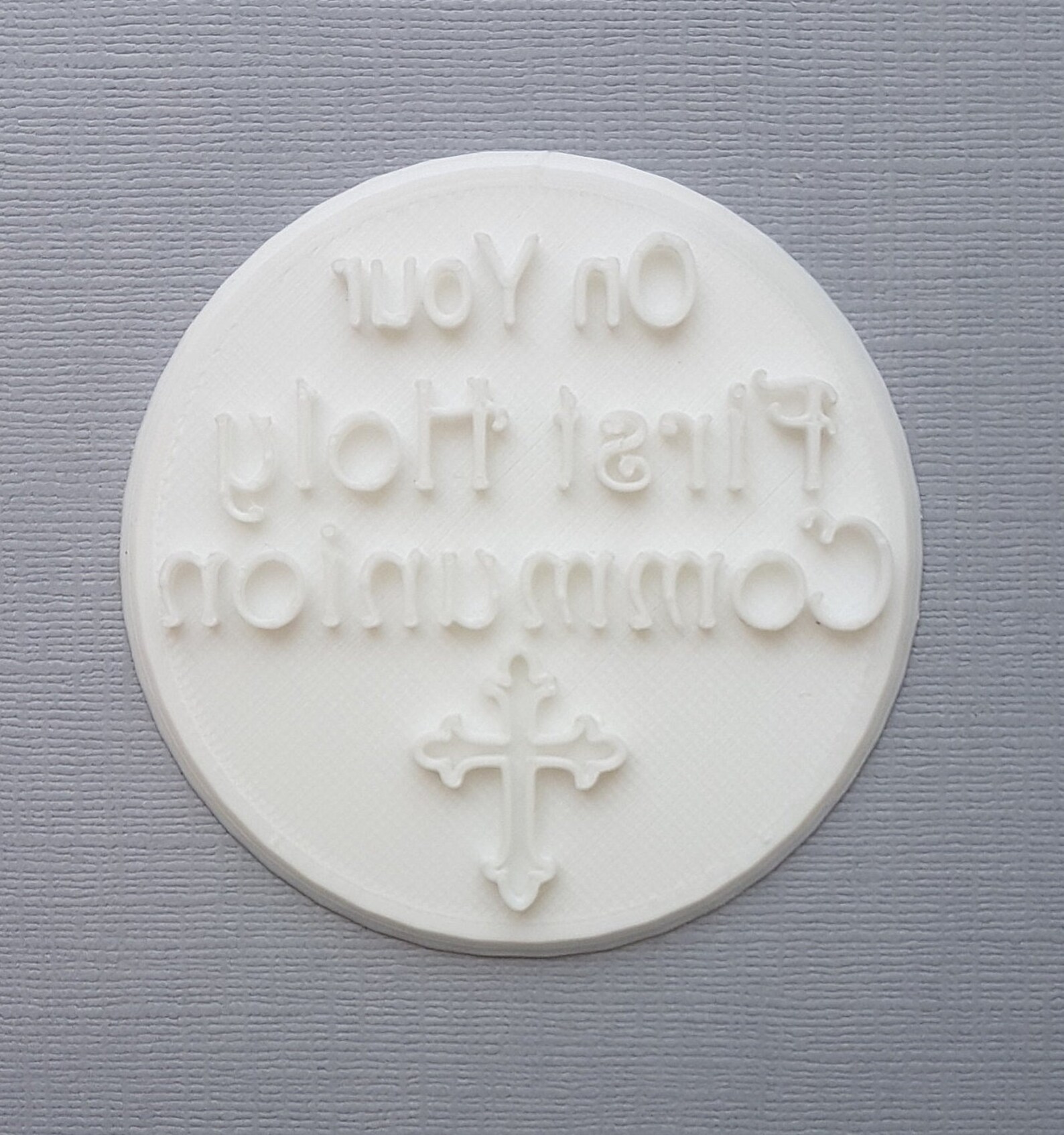 On Your First Holy Communion Icing Stamp Fondant Embosser for - Etsy