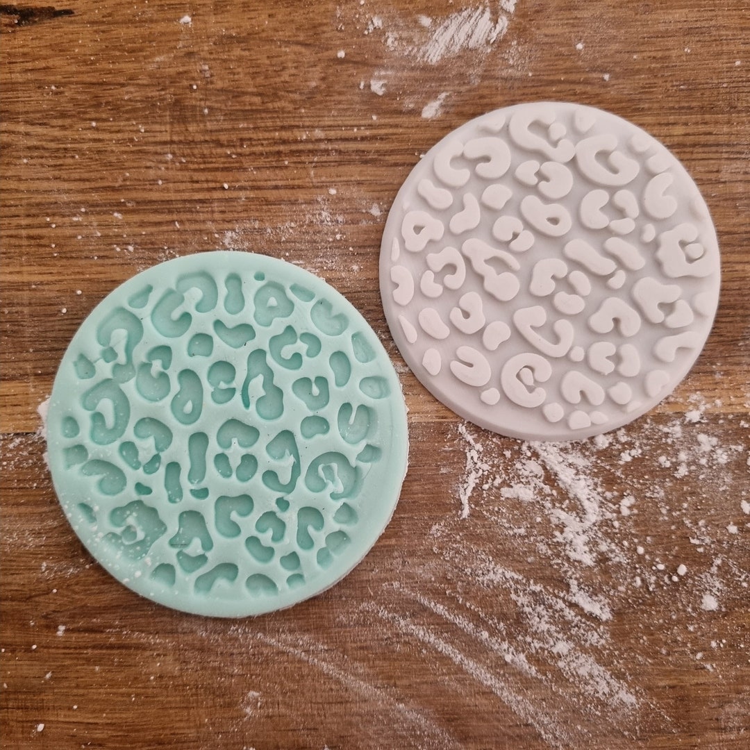 Cheetah Print, Animal Lovers, Icing Stamp Fondant Embosser for Cupcake ...