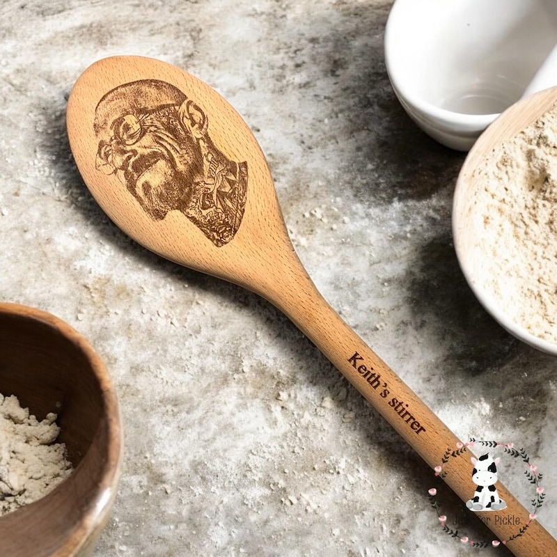 Wooden Face Engraved Spoon - Etsy UK