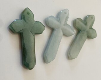 Jade Cross Pendant - Etsy