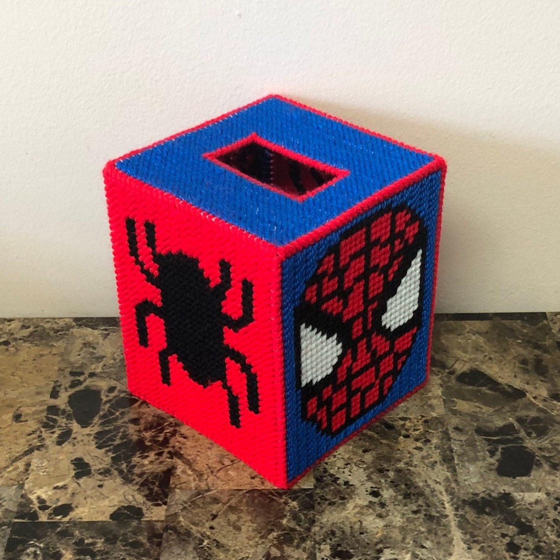 Spiderman Tissue Box Cover as Seen in No Way Home - Etsy